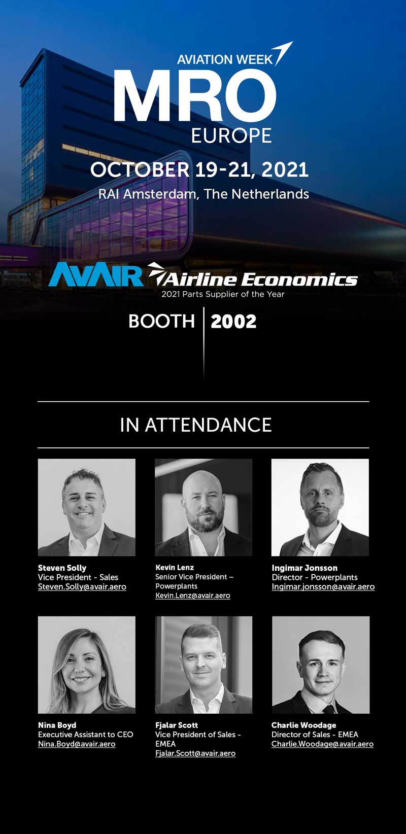 Meet AvAir at MRO Europe – AvAir